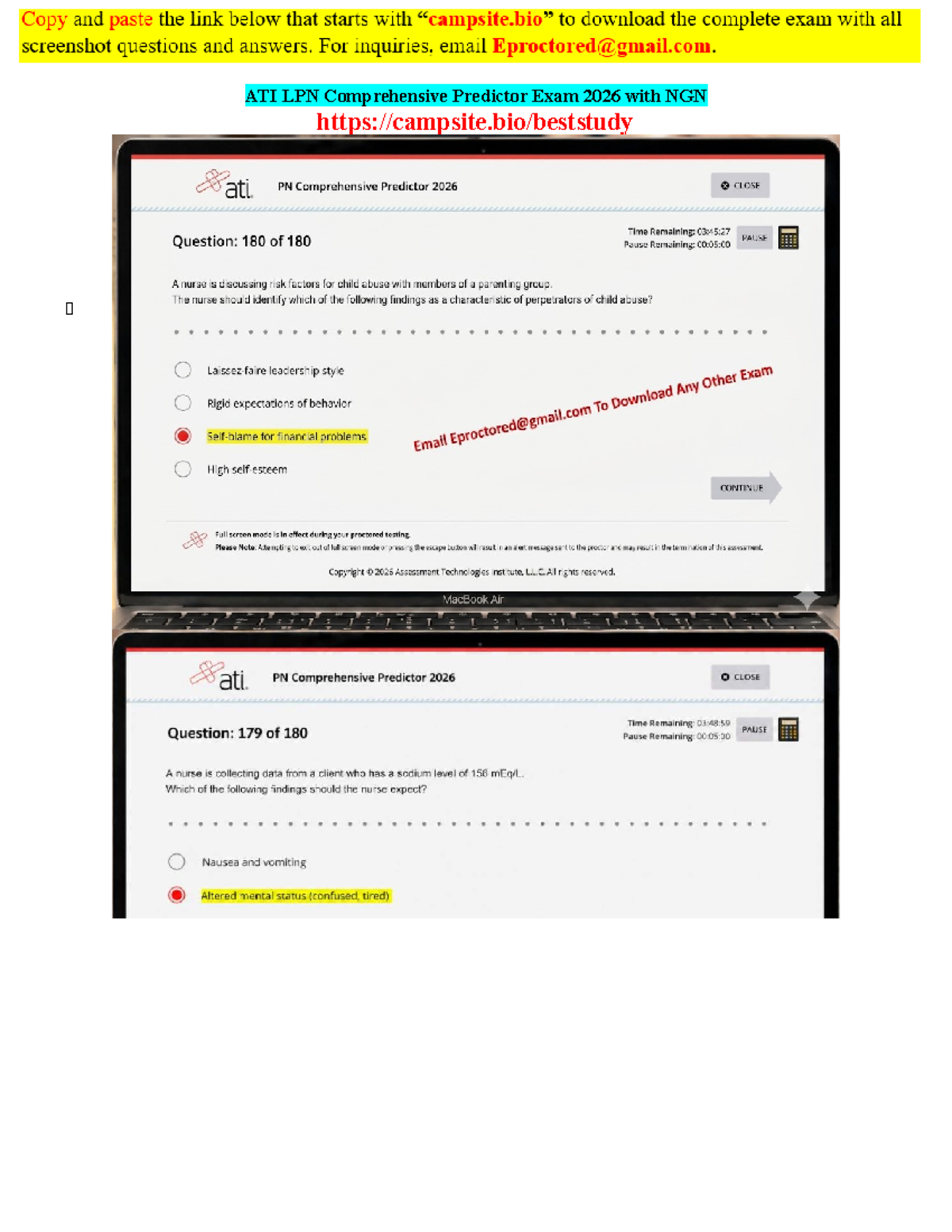 ATI PN Comprehensive Predictor Exit Exam Retake 2026 with NGN - Studocu