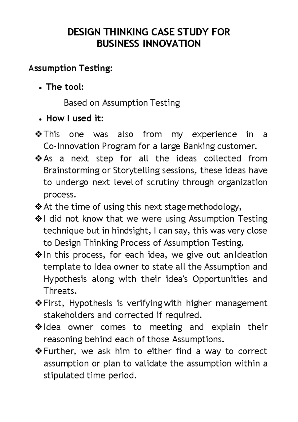 Business Innovation Through Design Thinking: Case Studies Analysis ...