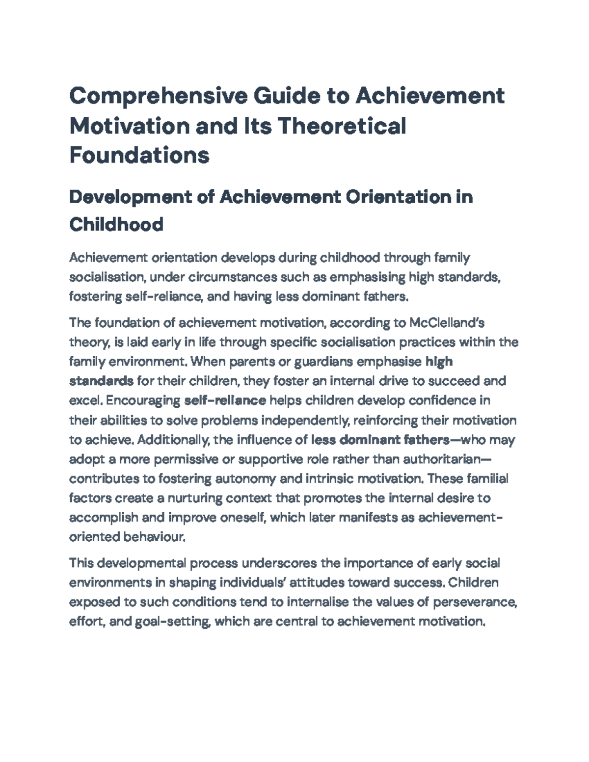 Comprehensive Guide to Achievement Motivation Theories and Development ...