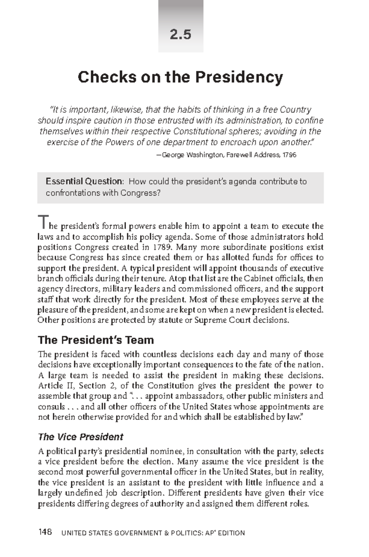 Checks and Balances: The Role of the Presidency in U.S. Government (AP ...