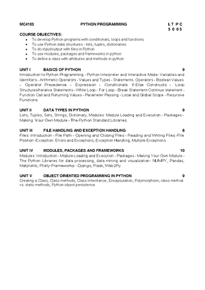 Python Programming Exercises: Basics to Advanced Concepts - Studocu
