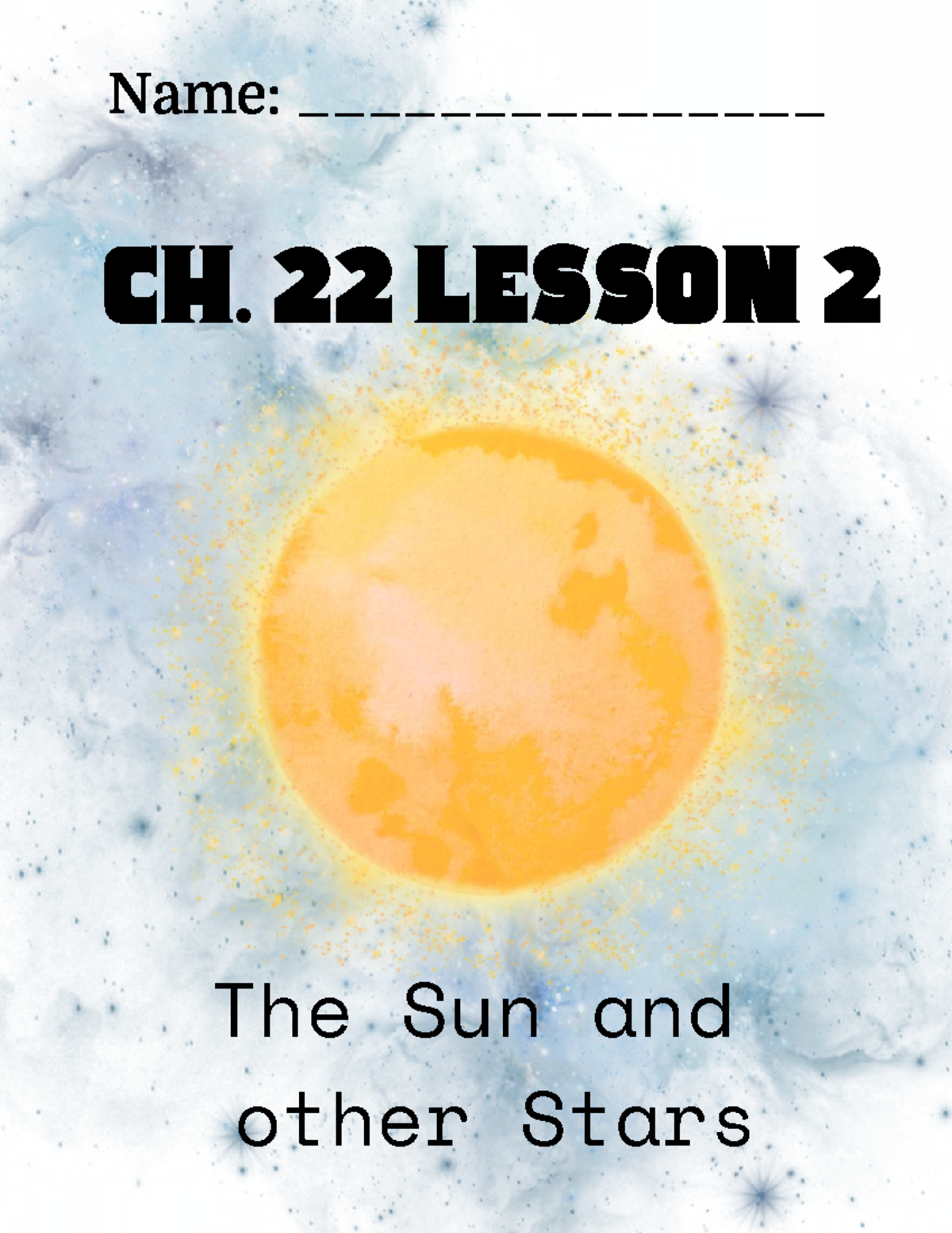 Ch. 22 Lesson 2: Key Concepts on The Sun and Other Stars - Studocu