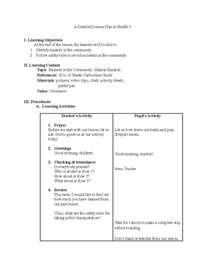 COT - This is a Lesson Plan for COT - A Semi-Detailed Lesson Plan In ...