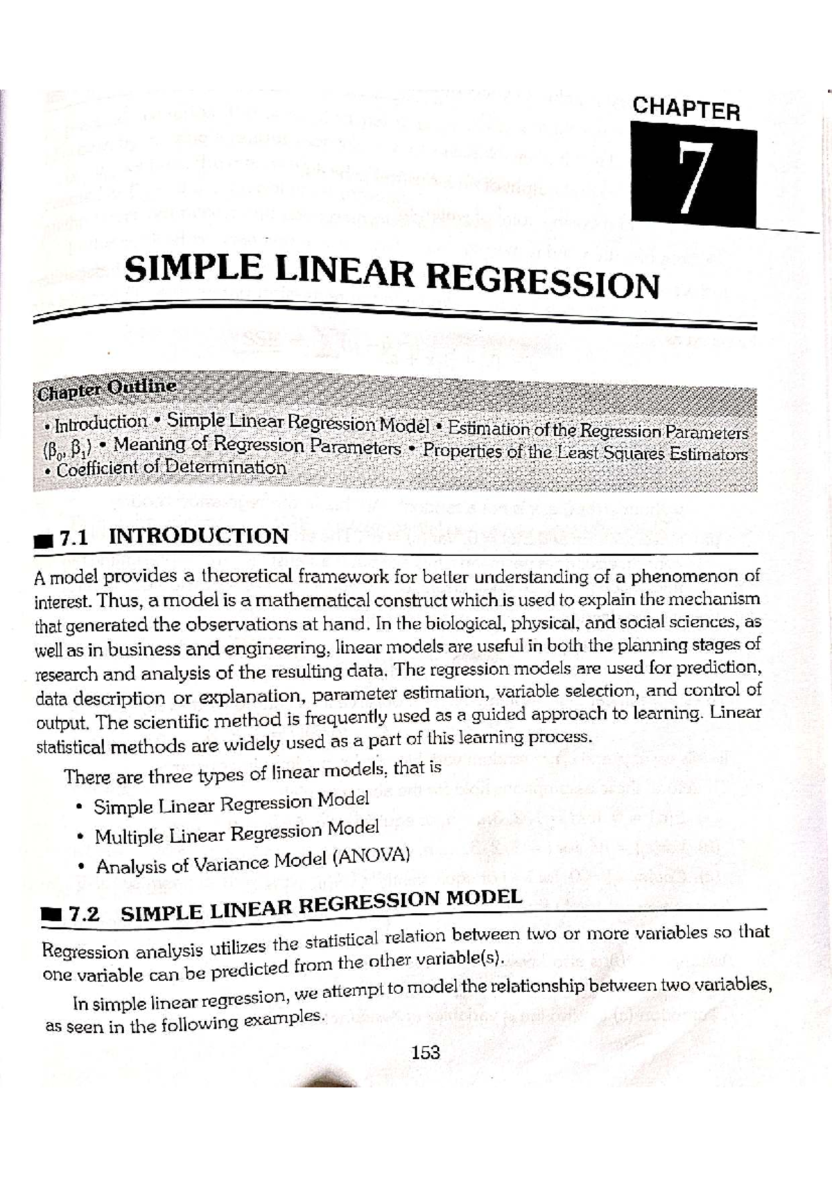 CHAPTER 7 SIMPLE LINEAR REGRESSION - Key Concepts and Insights - Studocu