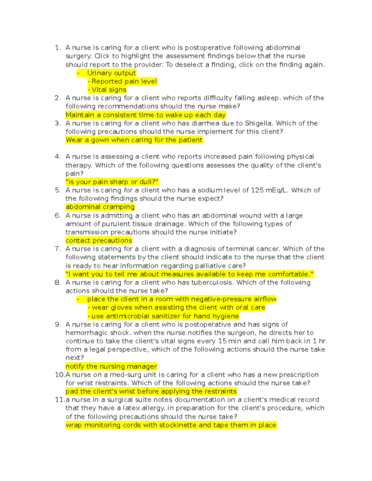 Ati Fundamentals Practice Test A Key Nursing Concepts Procedures