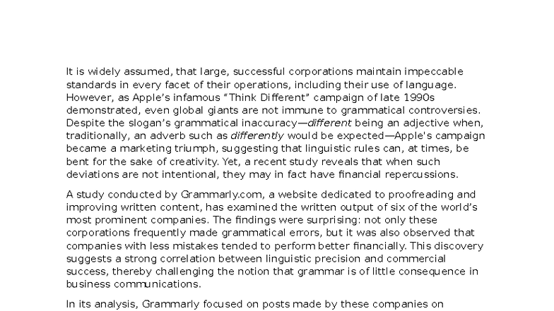 Grammatical Precision and Corporate Success: A Study on Language Use ...