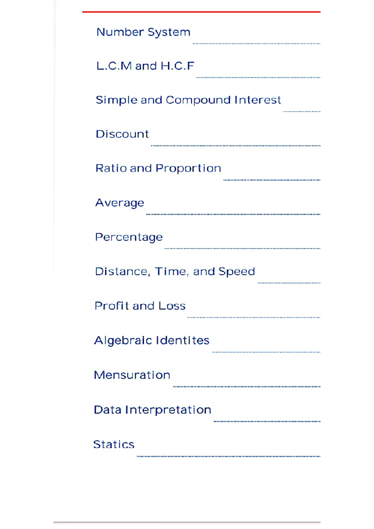 Mathematics Concepts: Number System, L.C.M, H.C.F, and More (MATH 101 ...