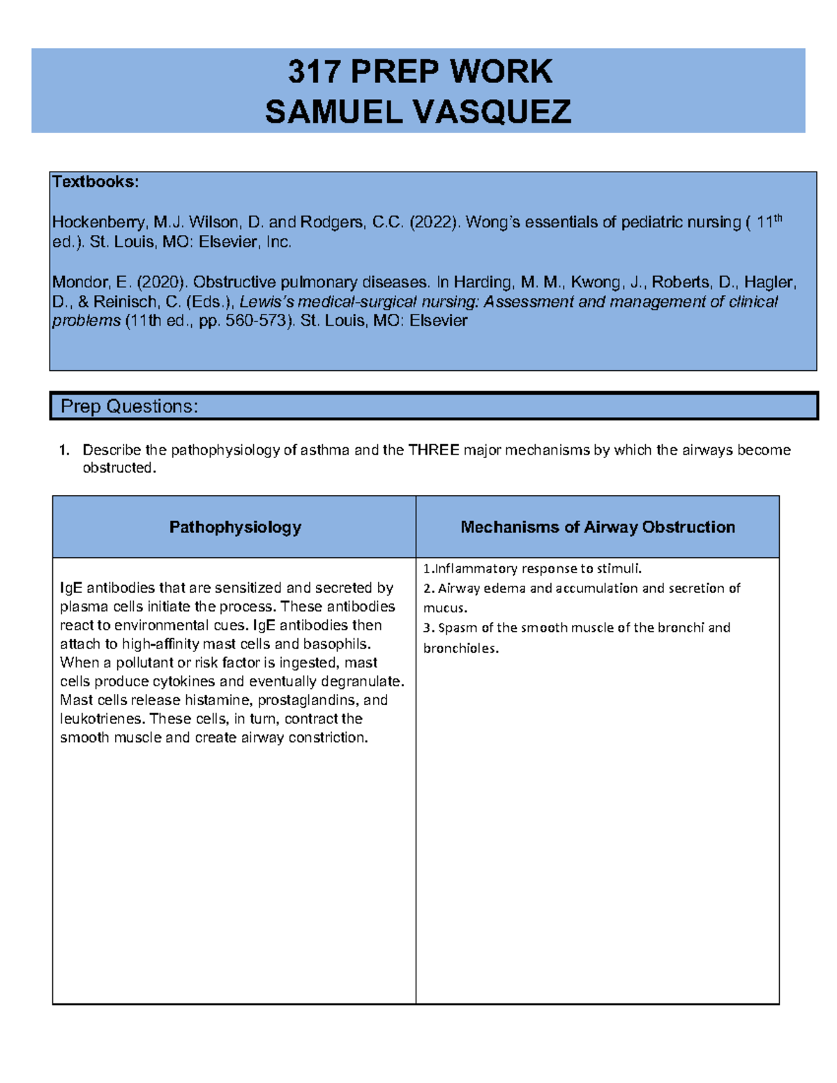317 Pre Work Fall 1 2022 - prework for simulation lab - SAMUEL VASQUEZ ...