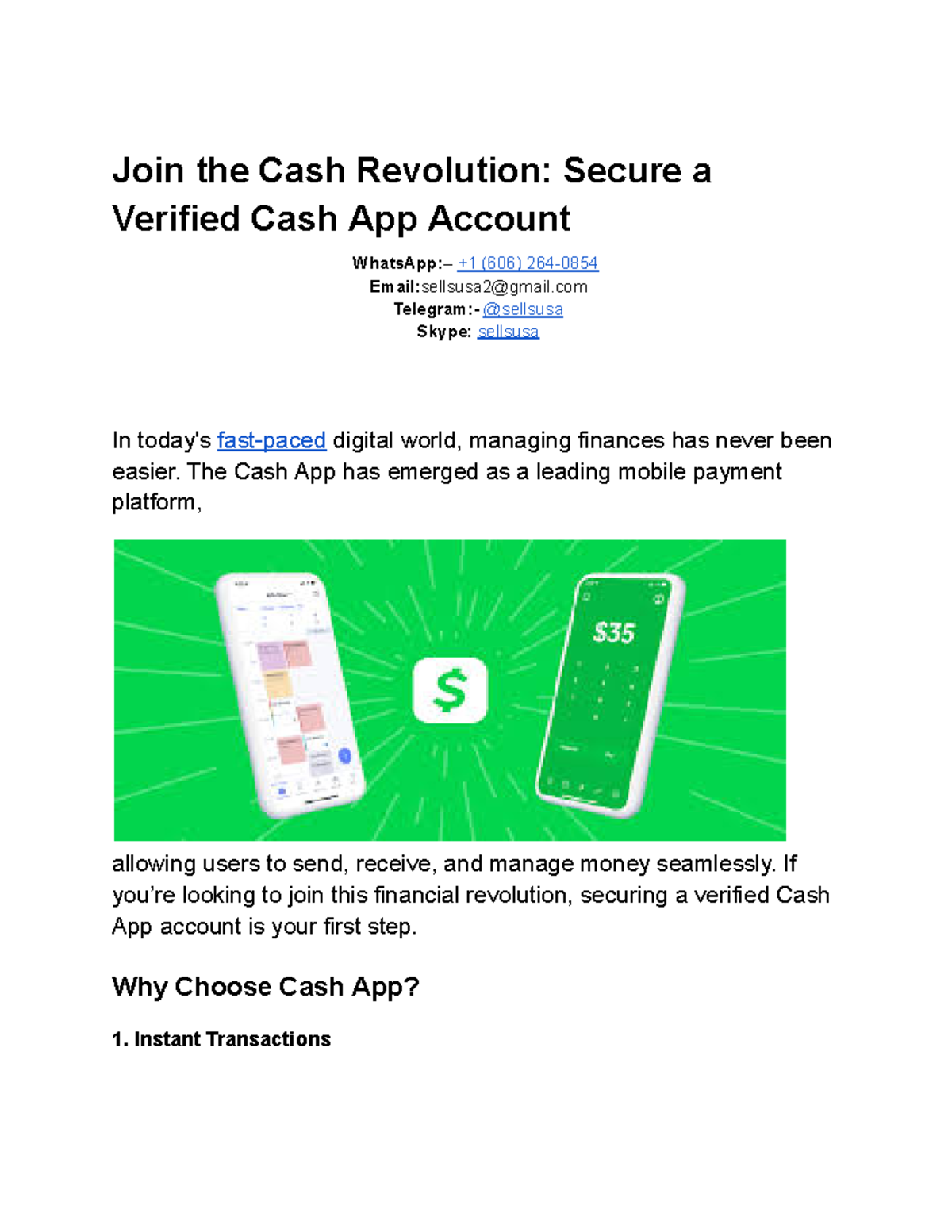 Join the Cash Revolution Secure a Verified Cash App Account-1 - Join ...