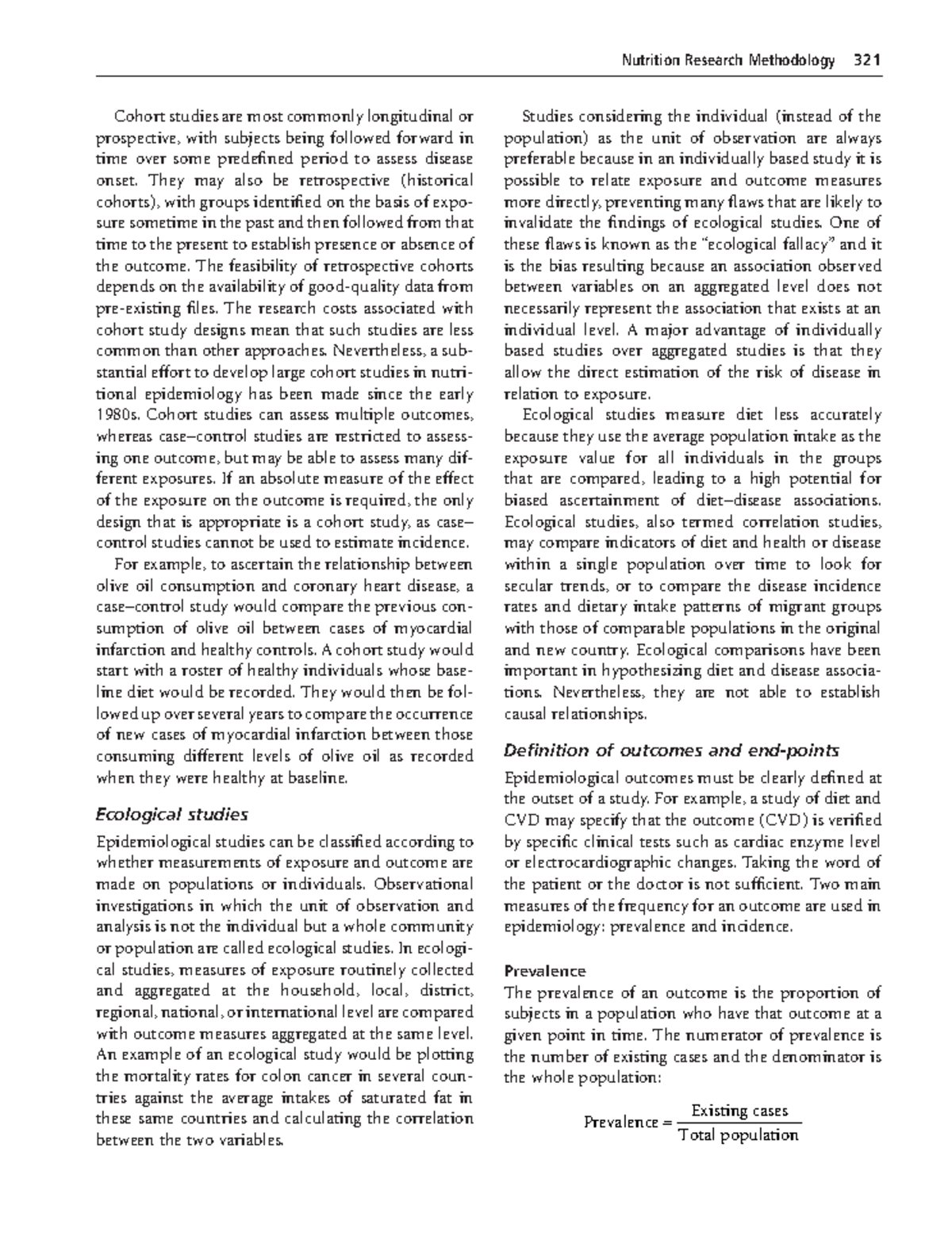 Introduction to human nutrition - 33 - Nutrition Research Methodology ...