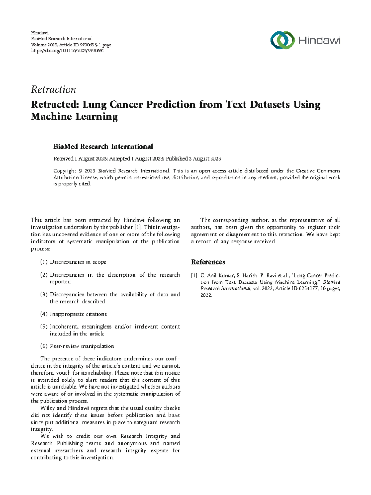 cancer detection using lung cancer - Retraction Retracted: Lung Cancer Prediction from Text ...