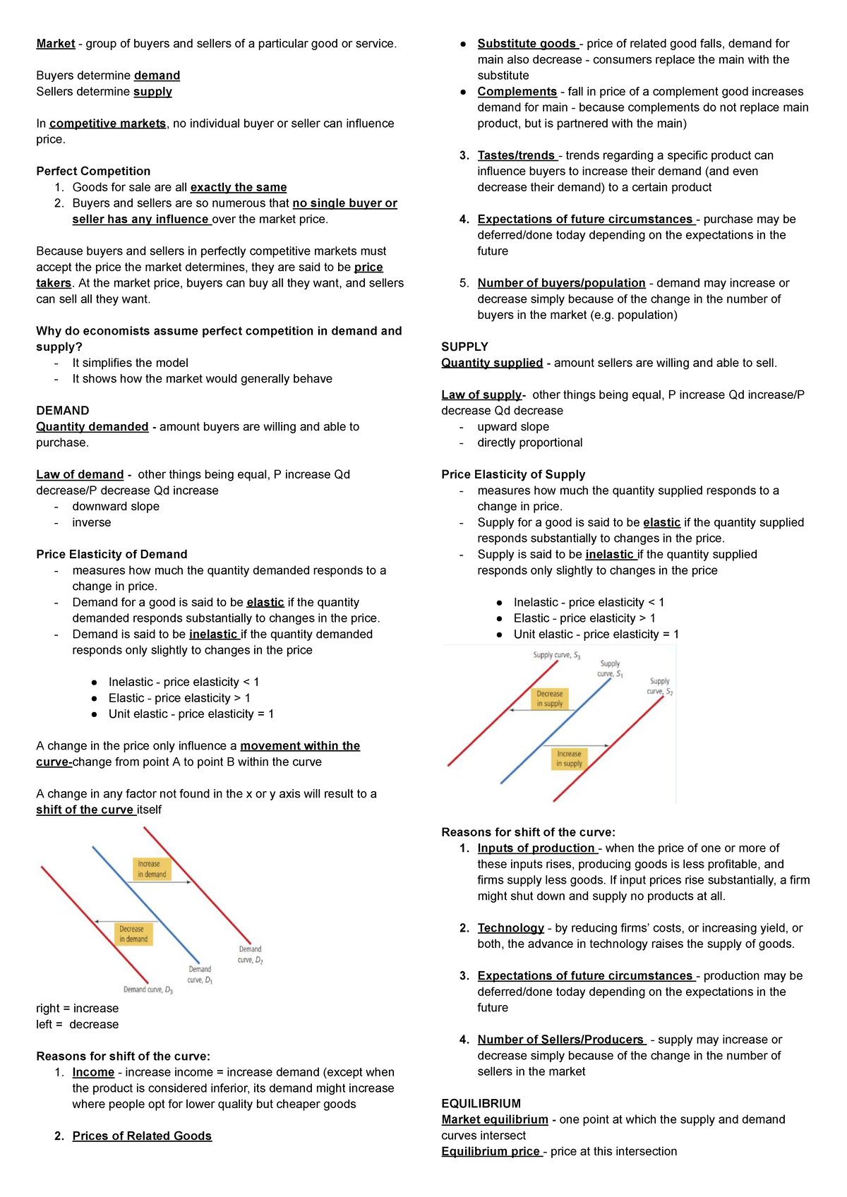 Demand and Supply: Understanding Market Dynamics in Economics - Studocu