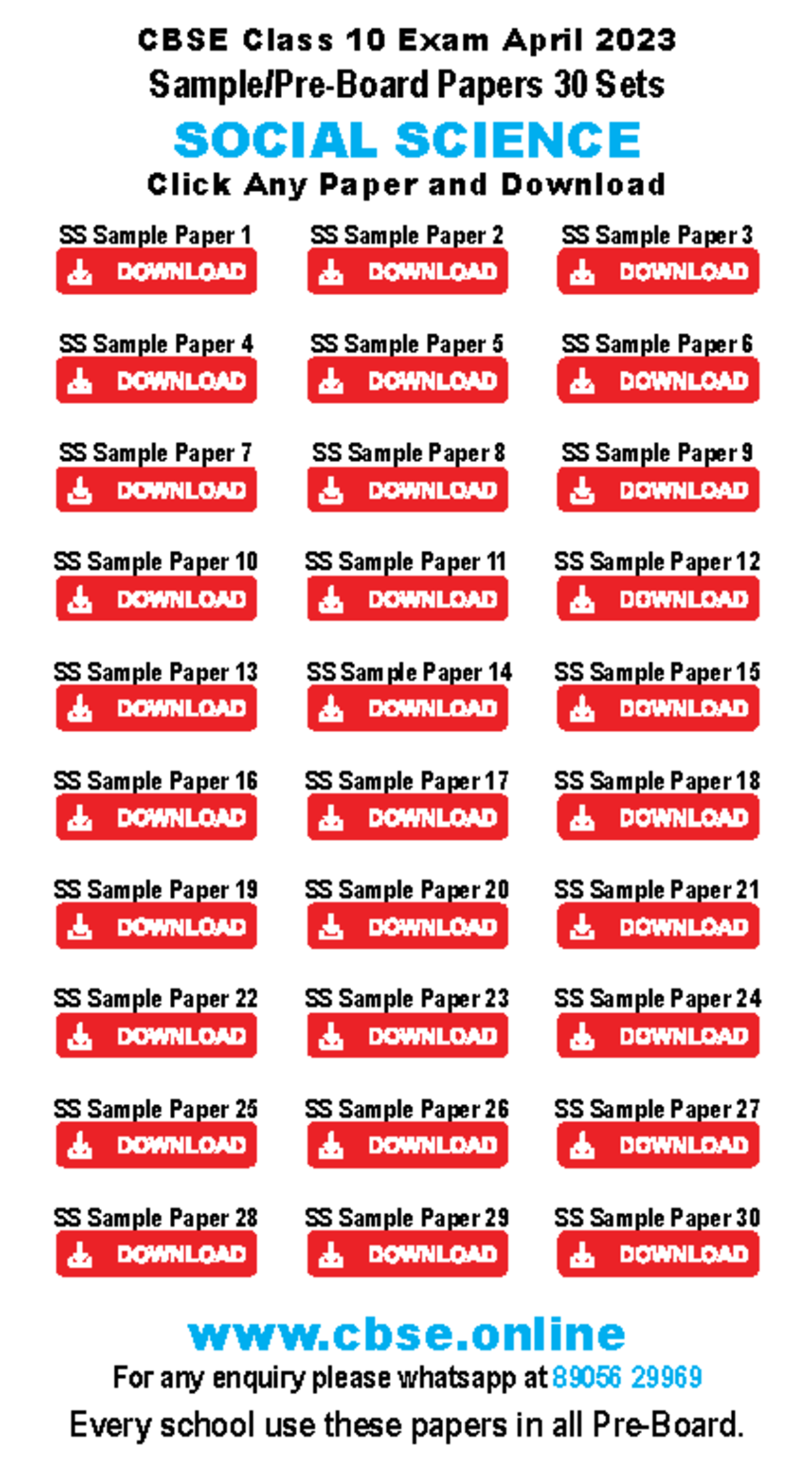 Sample Papers - practice. - Click Any Paper and Download SOCIAL SCIENCE ...