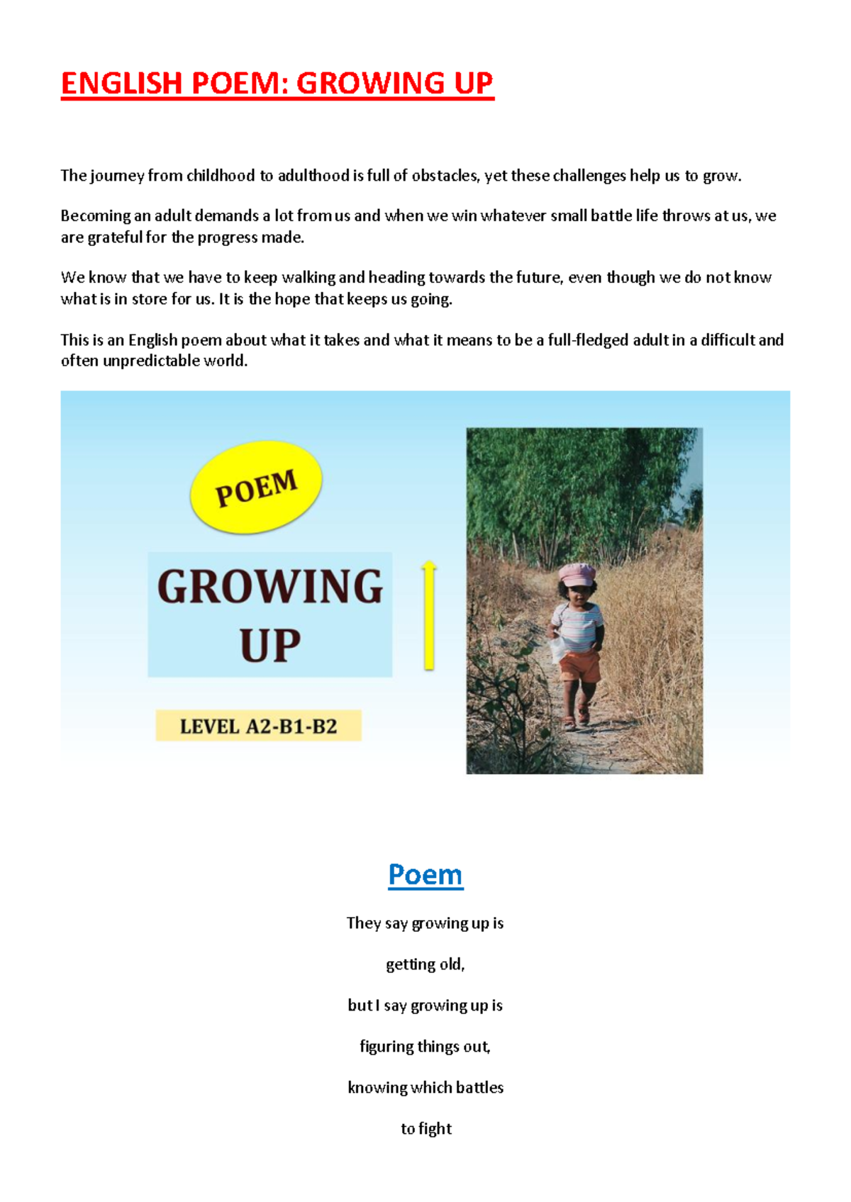 English-Poem Final Growing-Up Learn-English-With-Africa May-2021 ...