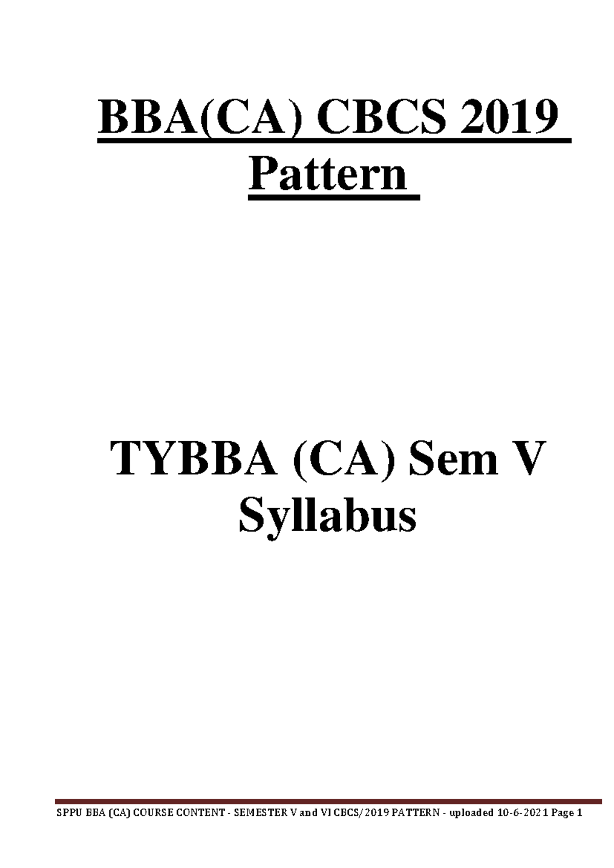 T.Y.B.B.A.(C.A.) Sem V Syllabus - Cyber Security, OOSE, Core Java ...