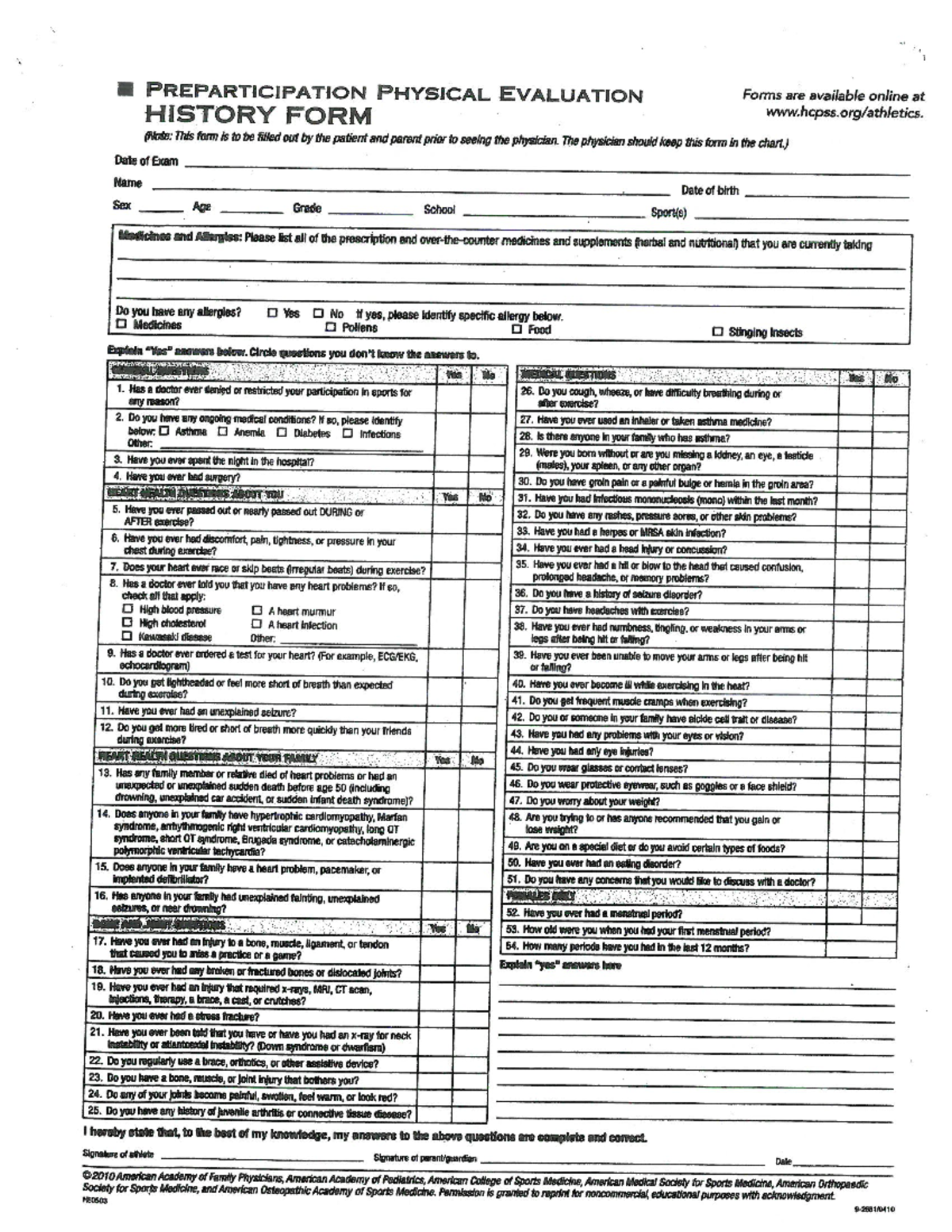 Physical+Form+-+Copy - PREPARTICIPATION PHYSICAL EVALUATION Forms are ...
