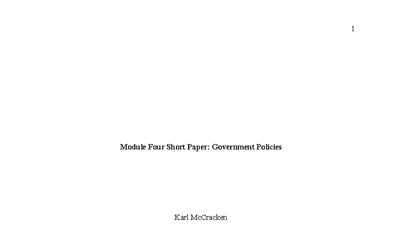 ECO 201 Module 4 Short Paper: Analyzing Rent Control Policies - Studocu