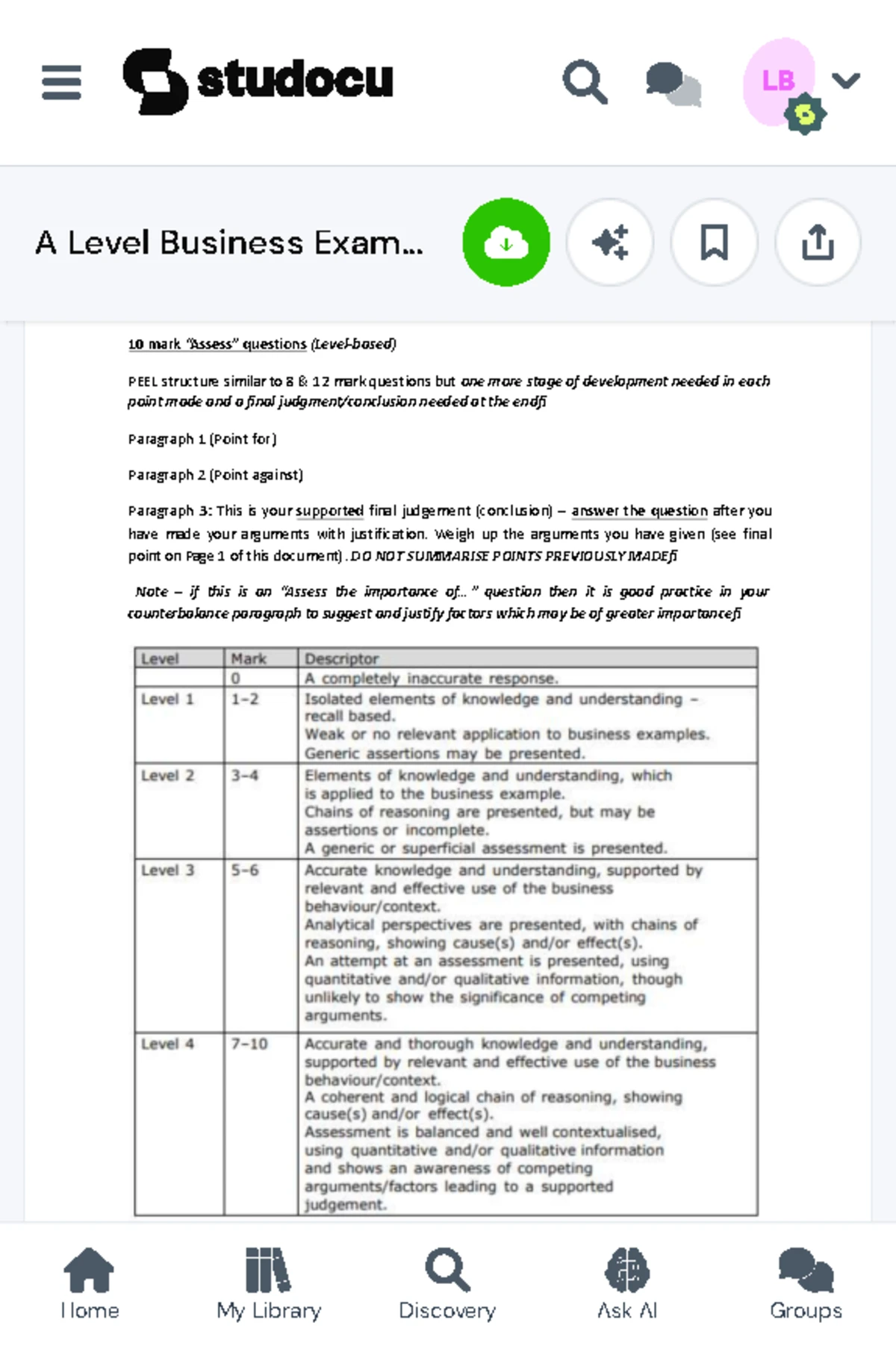 AQA A Level Business Revision Notes: Key Topics & Exam Prep Guide - Studocu