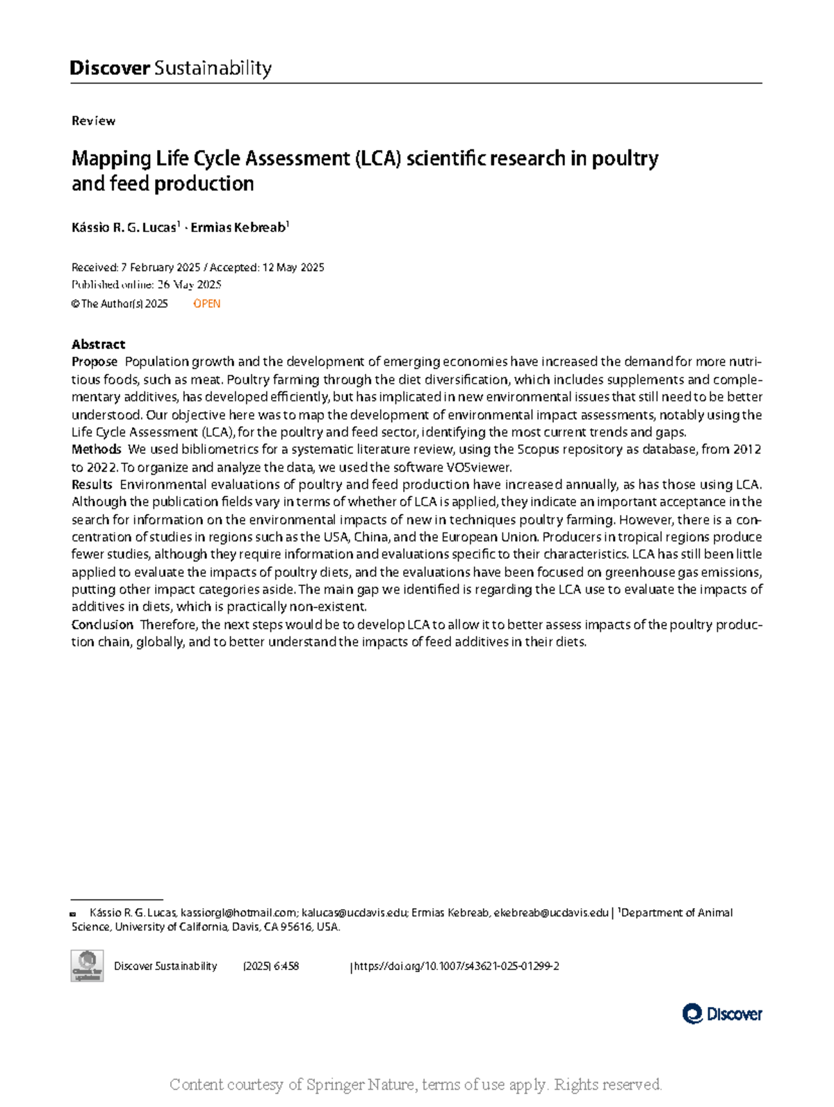 Mapping Life Cycle Assessment (LCA) in Poultry & Feed Production - Studocu