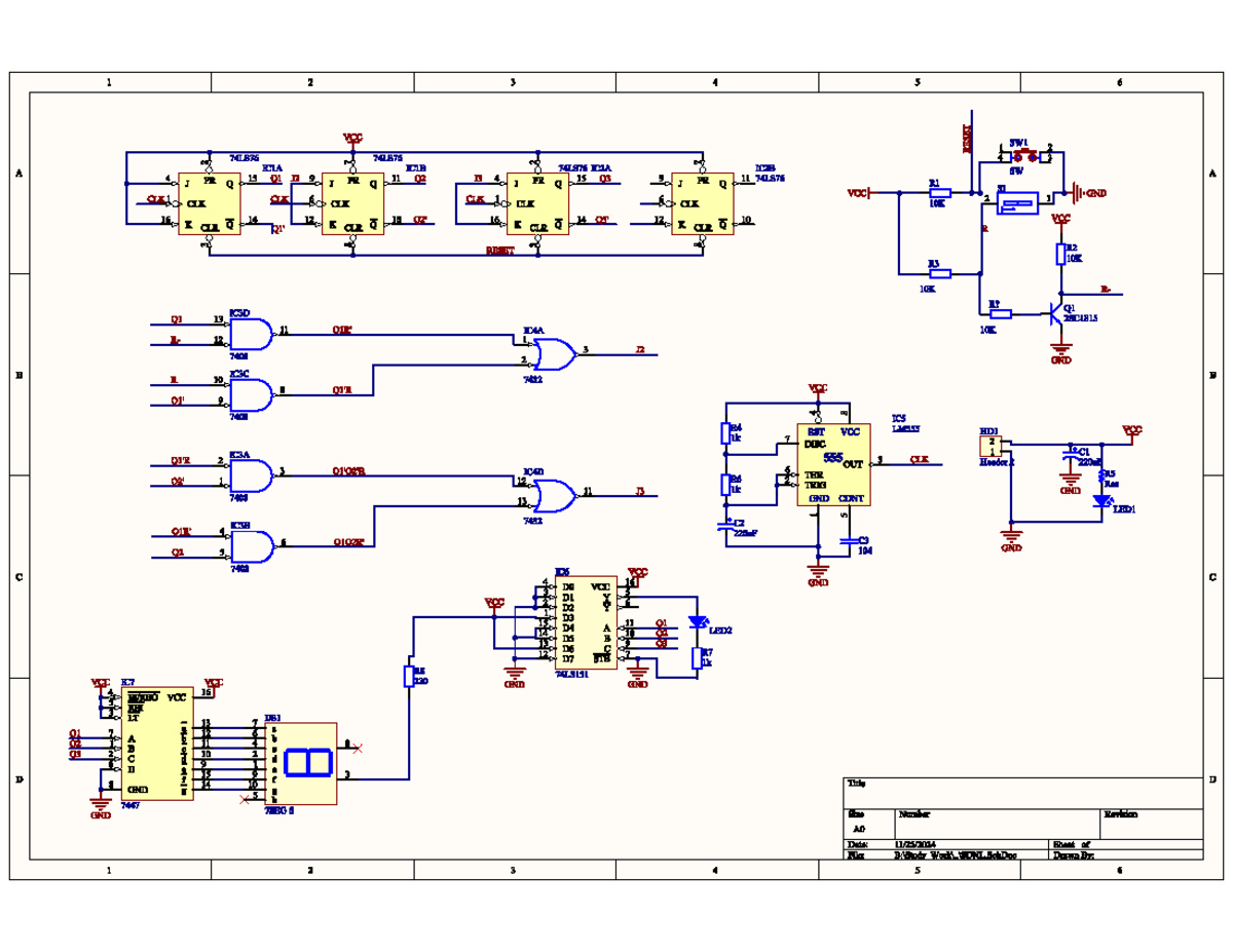 Mạch Đếm Thuận Nghịch KD=8, JK-FF, Báo 3,6 - Revision A0 - Studocu