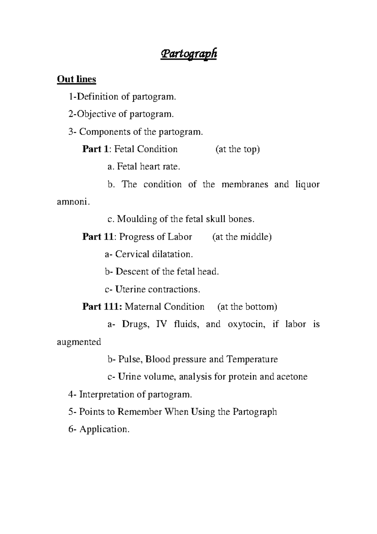 Partograph Notes: Understanding Labor Progress and Fetal Condition ...