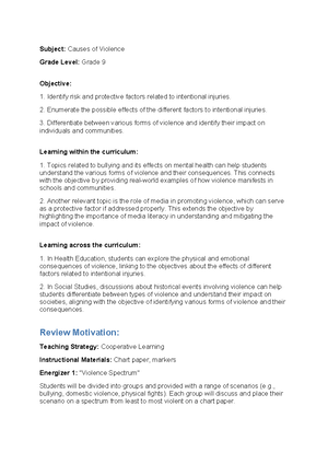 SHS - Physical Science LP - DETAILED LESSON PLAN IN PHYSICAL SCIENCE 12 ...