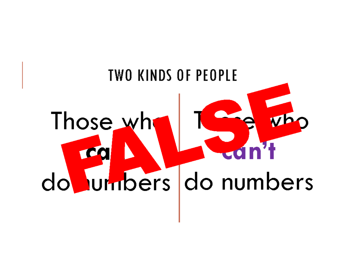 PSY 101: Handout 1 - Basics of Statistics Overview - Studocu