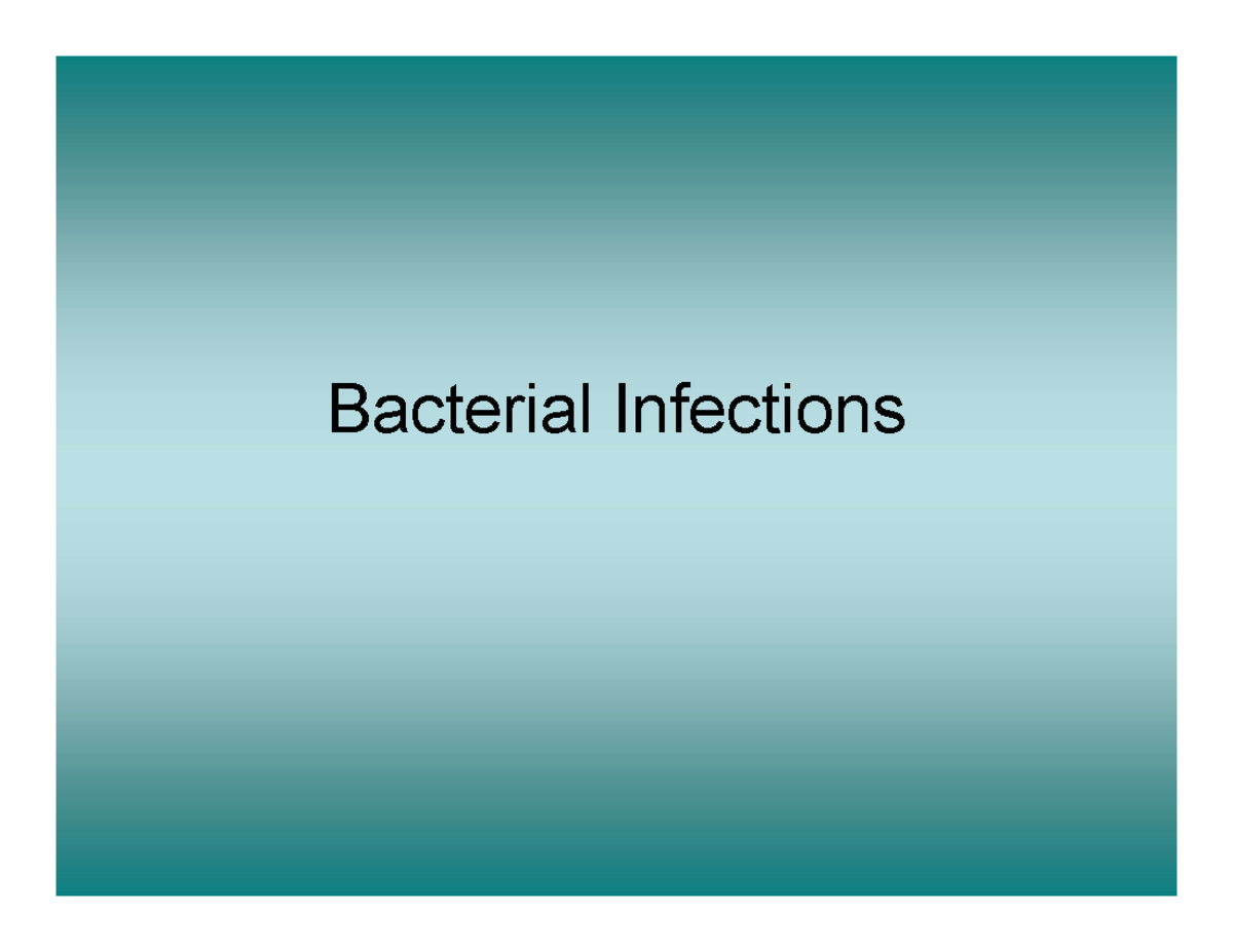 Bacterial Infections: Impetigo and Strep Throat Overview - Studocu