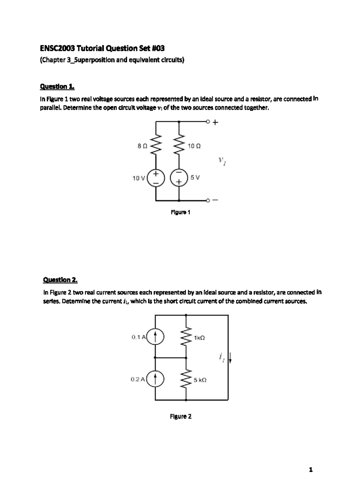TUT3 - Week 4 Tutorial Questions for ENSC2003: Superposition Concepts ...