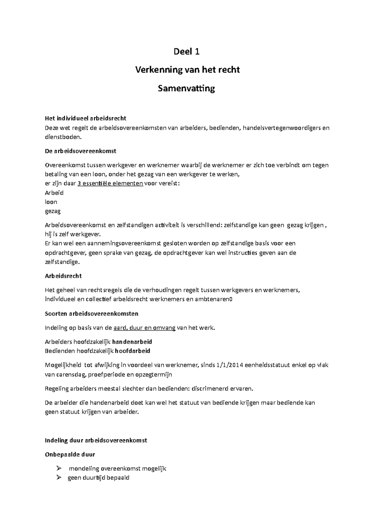 Verkenning van het recht samenvatting - Deel 1 Verkenning van het recht ...