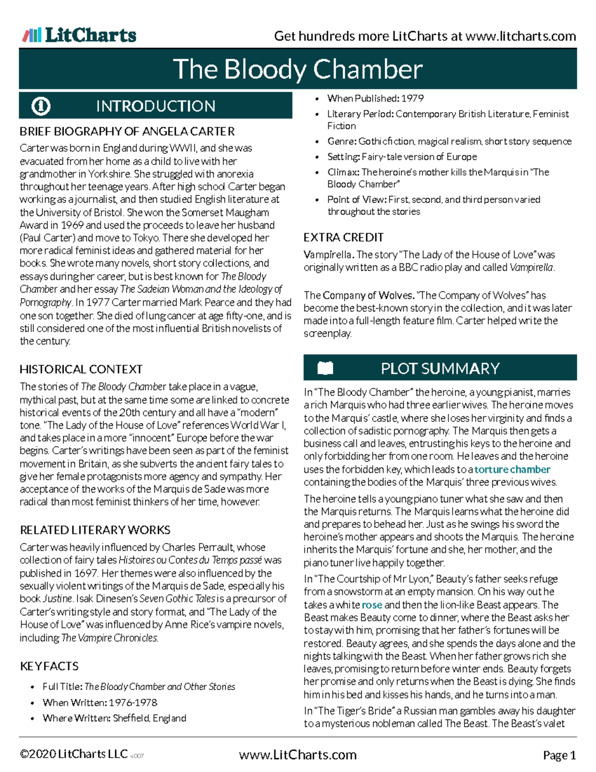 Famous Bloody Chamber Quotes