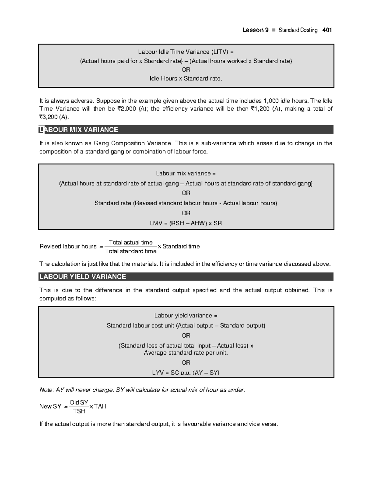 Cost Accounting- Labour MIX Variance - Lesson 9 Standard Costing 401 ...