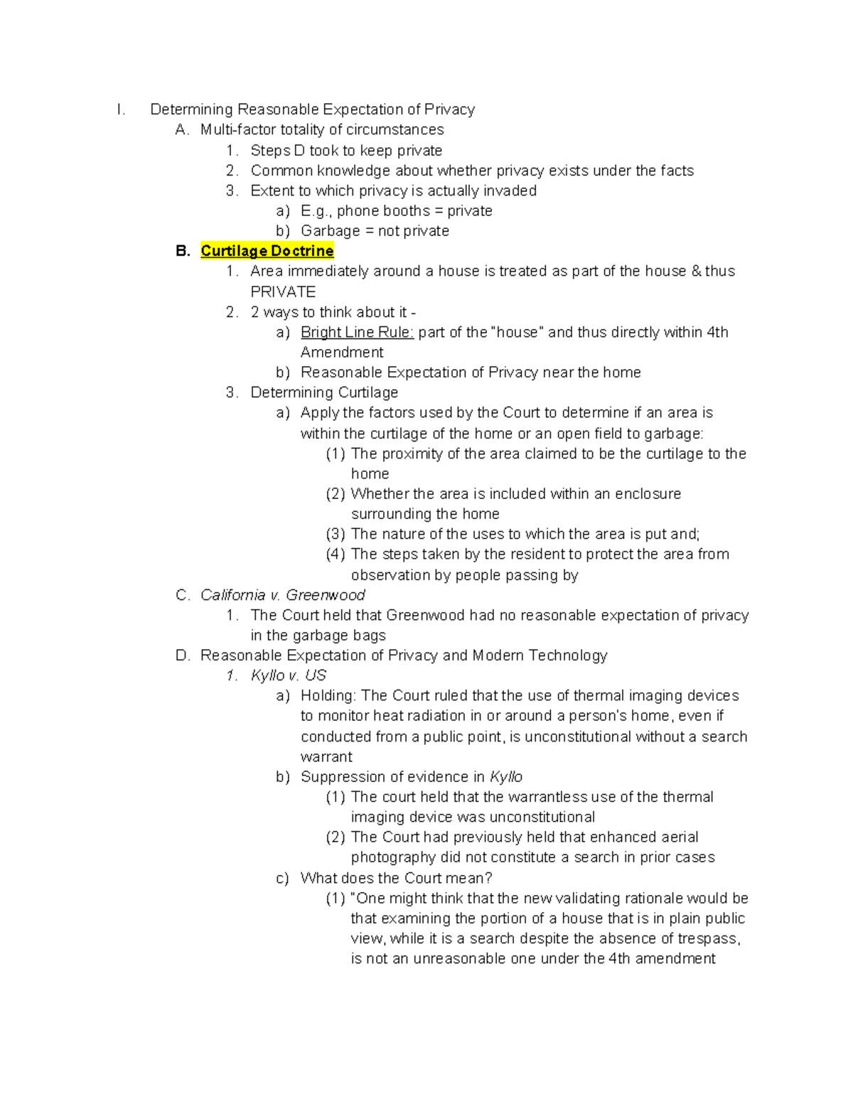 Understanding Reasonable Expectation of Privacy in 4th Amendment Law ...