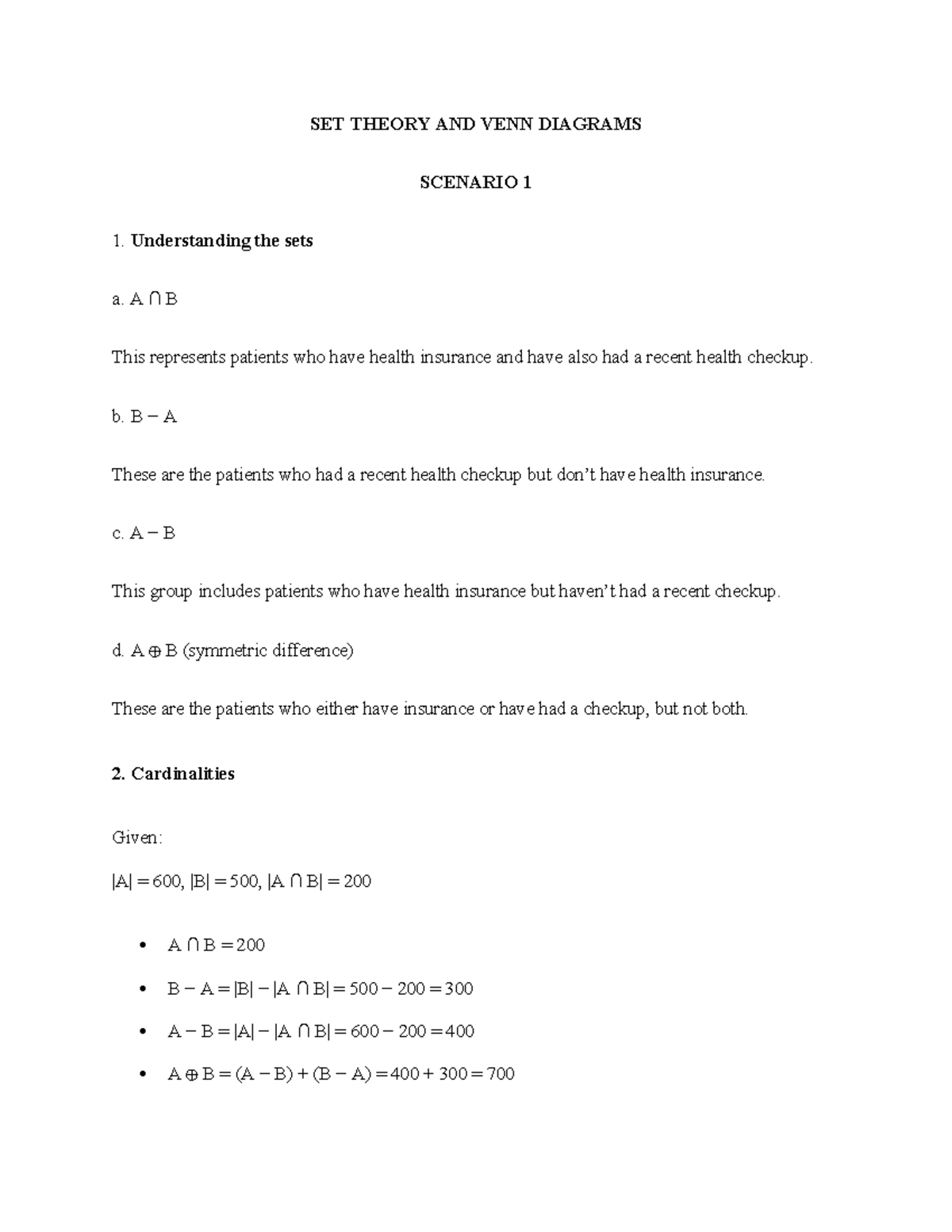 MATH 1302-01 Assignment: Set Theory & Venn Diagrams Analysis - Studocu