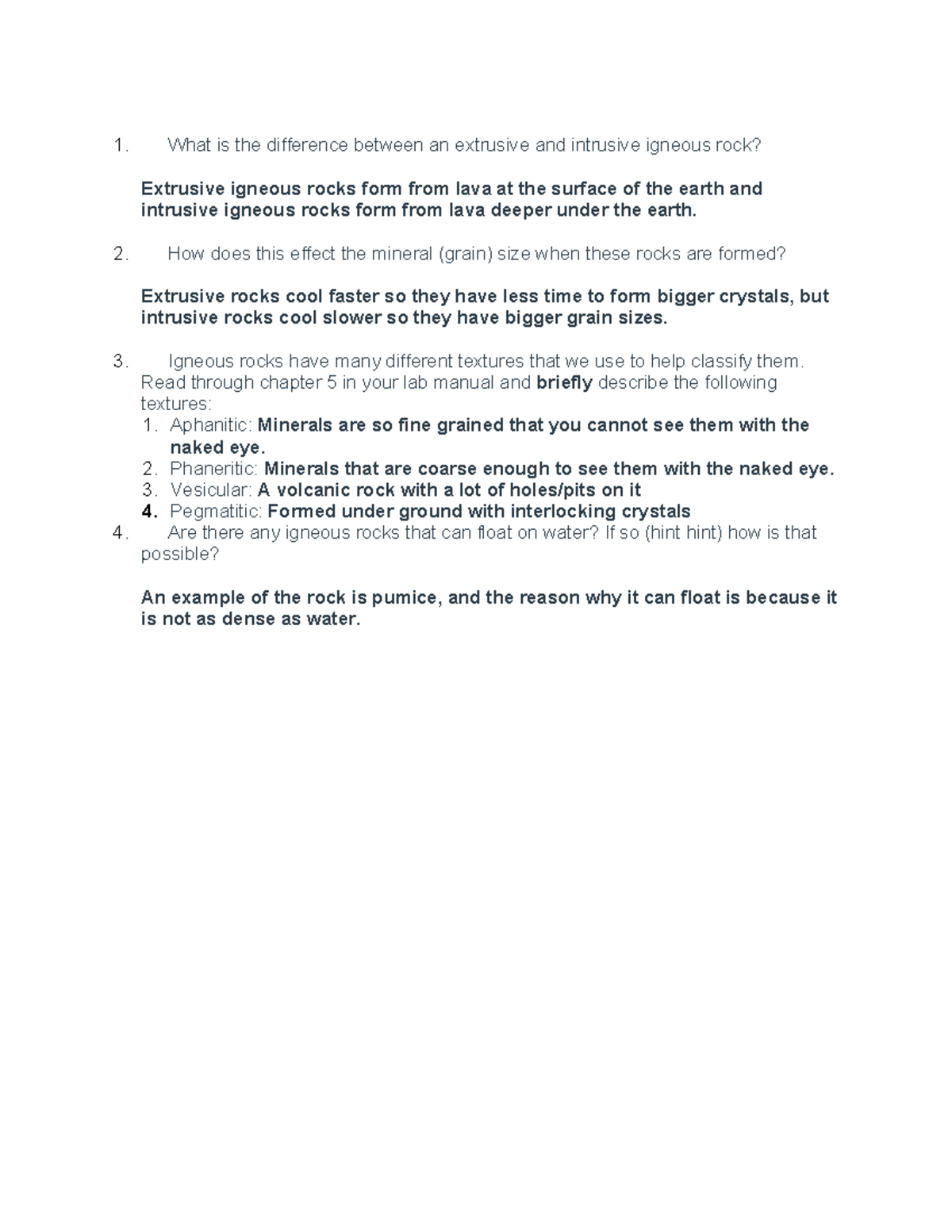 Differences Between Extrusive and Intrusive Igneous Rocks - Lecture ...