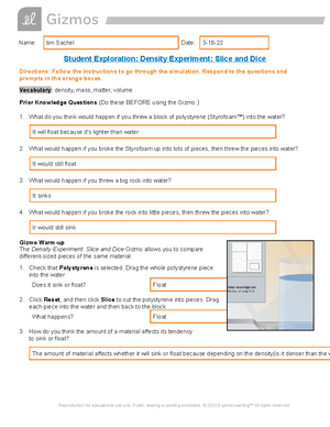 Magnetism SE gizmo assignment - Name: Riley Sanders Date: 3-7- Student ...