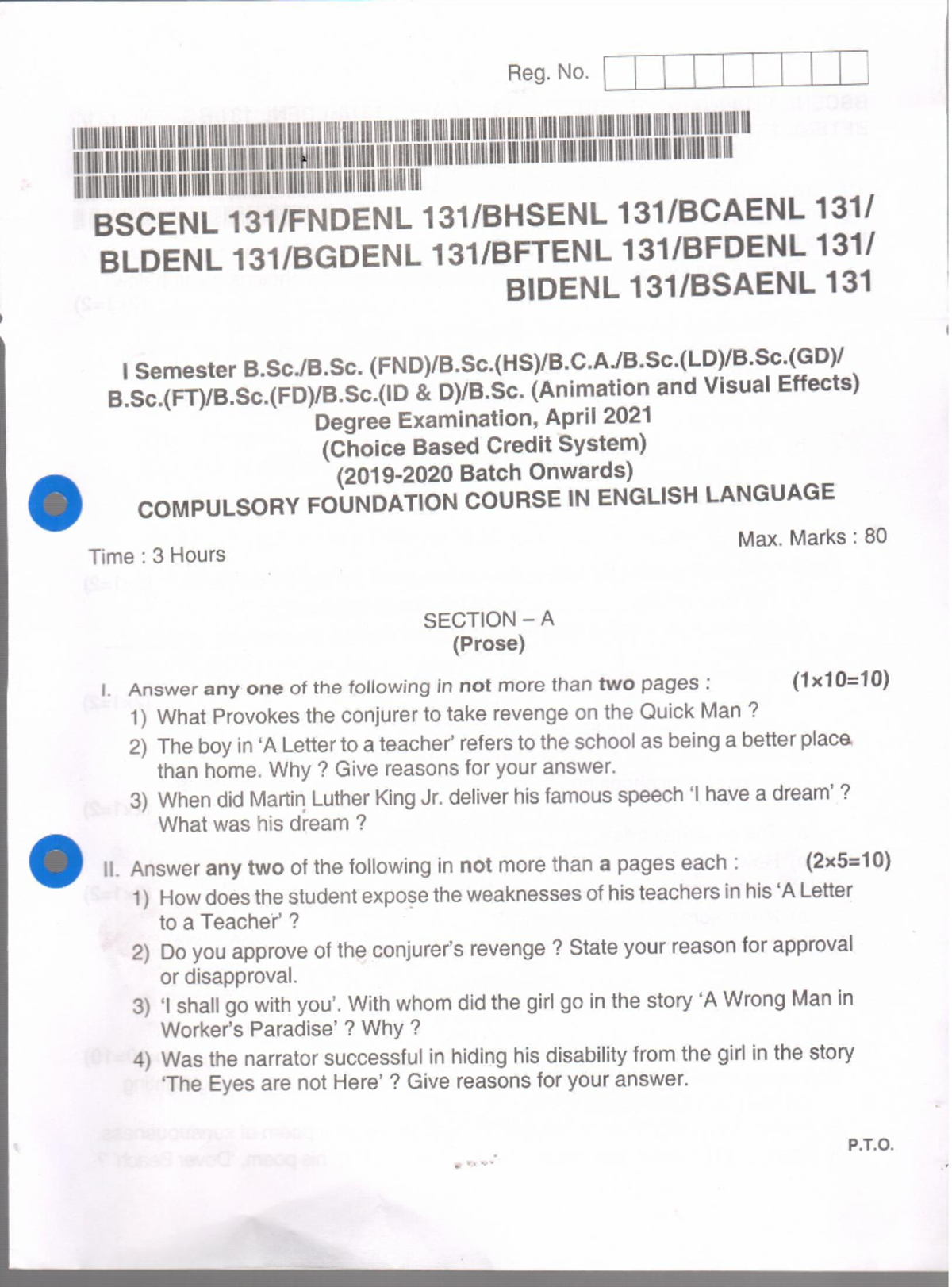 BCA I Semester English April 2021 - Bca 1st sem - Studocu