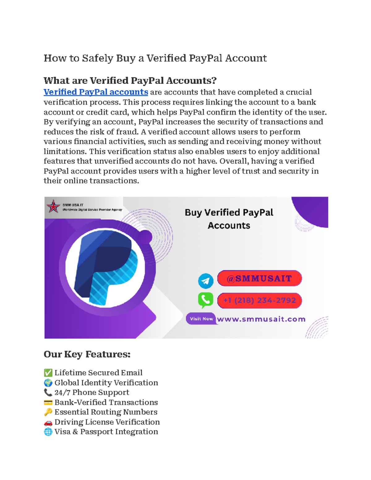 How to Safely Buy a Verified Pay Pal Account - How to Safely Buy a ...