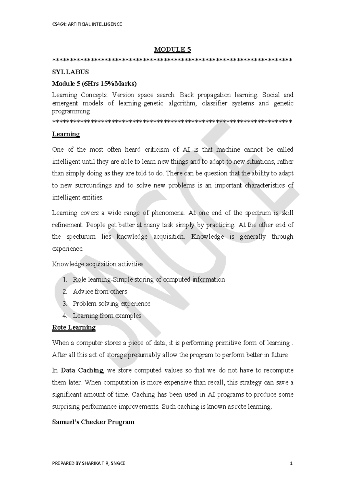 Ai-module 5-note - Hvigig - MODULE 5 - Studocu