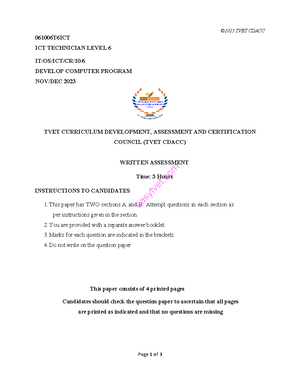 [Solved] Types of software installation - Diploma in ICT - Studocu