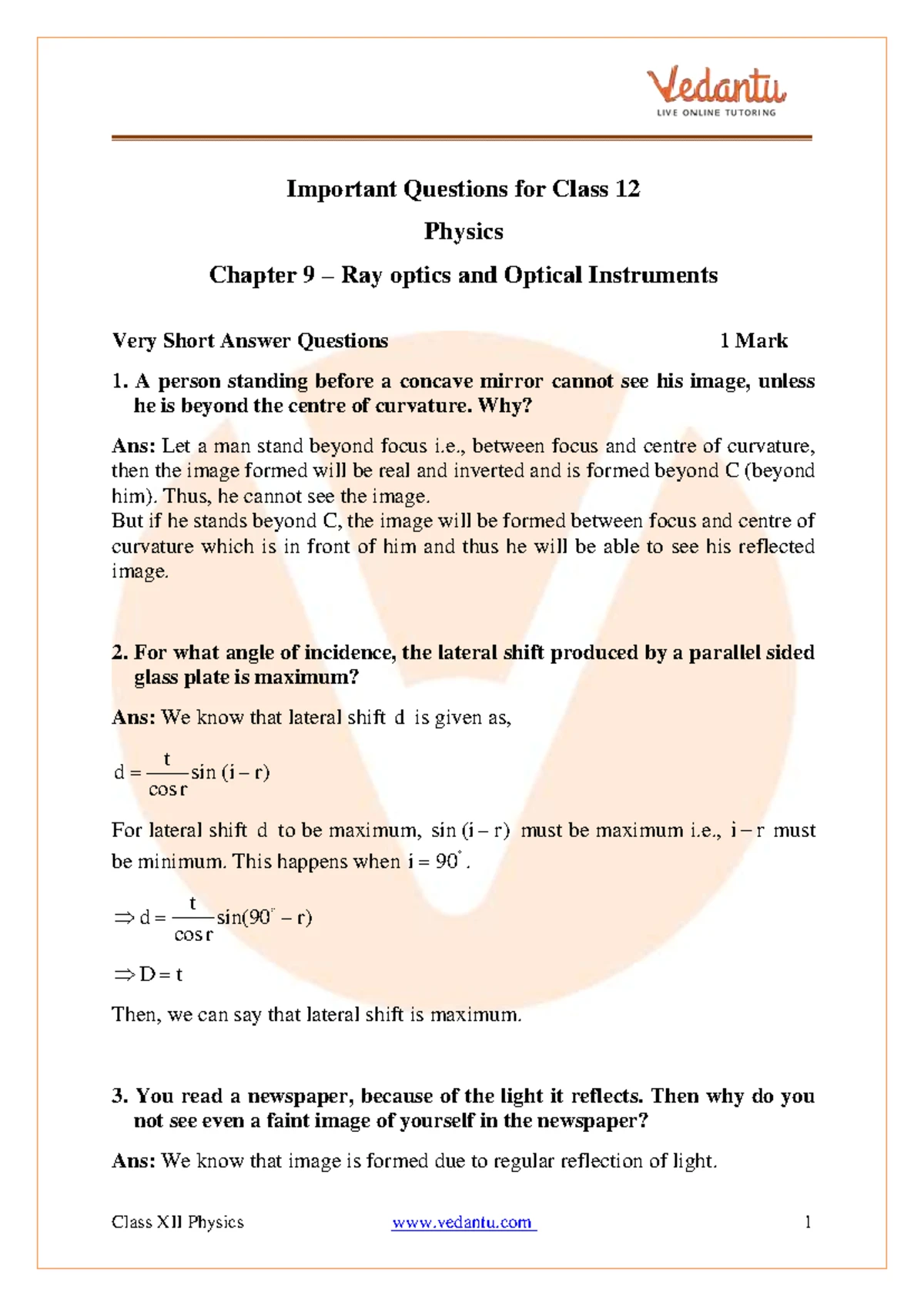 Physics Practical Record - Class 12 CBSE Physics - Studocu