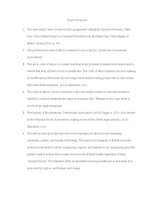 PHL-260 Module Two Project Proposal - PHL-260 Ethical Problem Solving ...