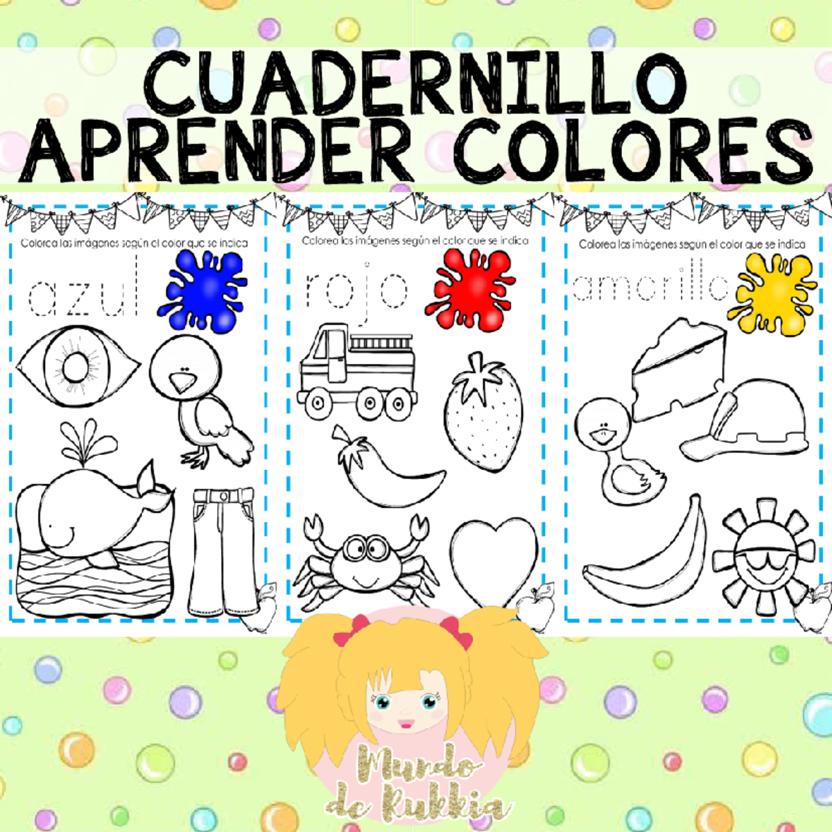 Cuadernillo de Actividades para Aprender los Colores - Mundo Rukkia ...