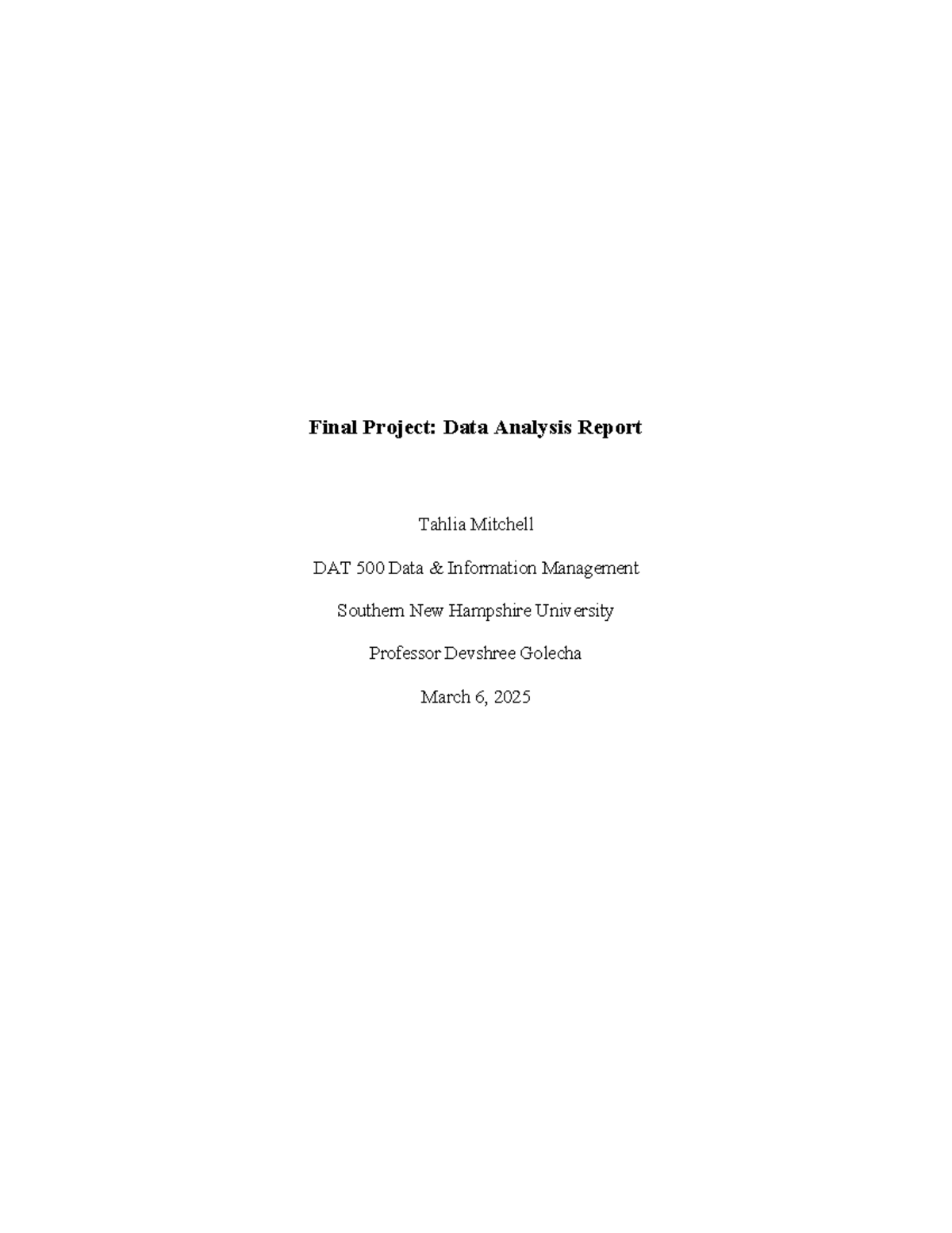 Final Project Report on Data Analysis in DAT 500: USA & GBR Weather ...