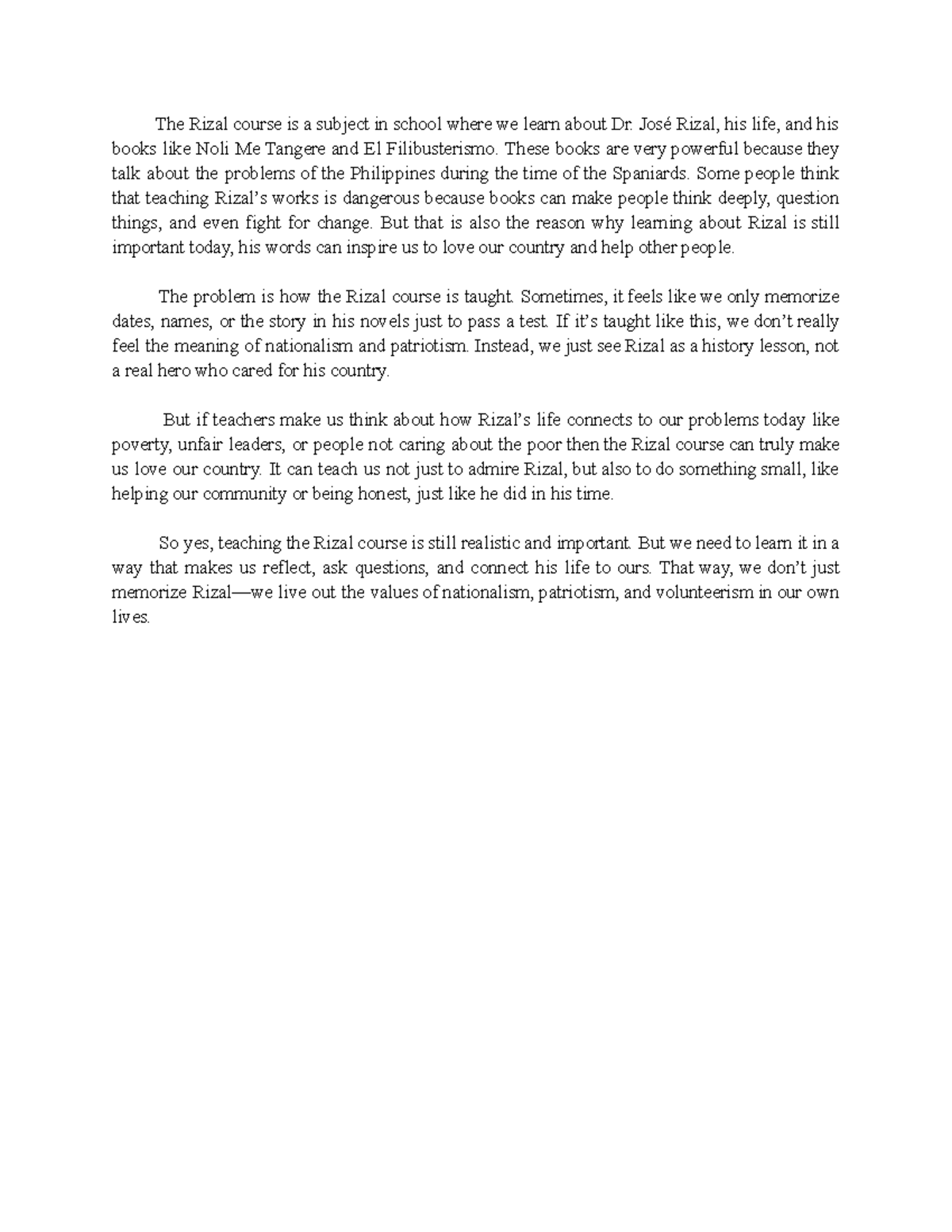 RIZAL 101: Understanding the Life and Works of Dr. José Rizal - Studocu