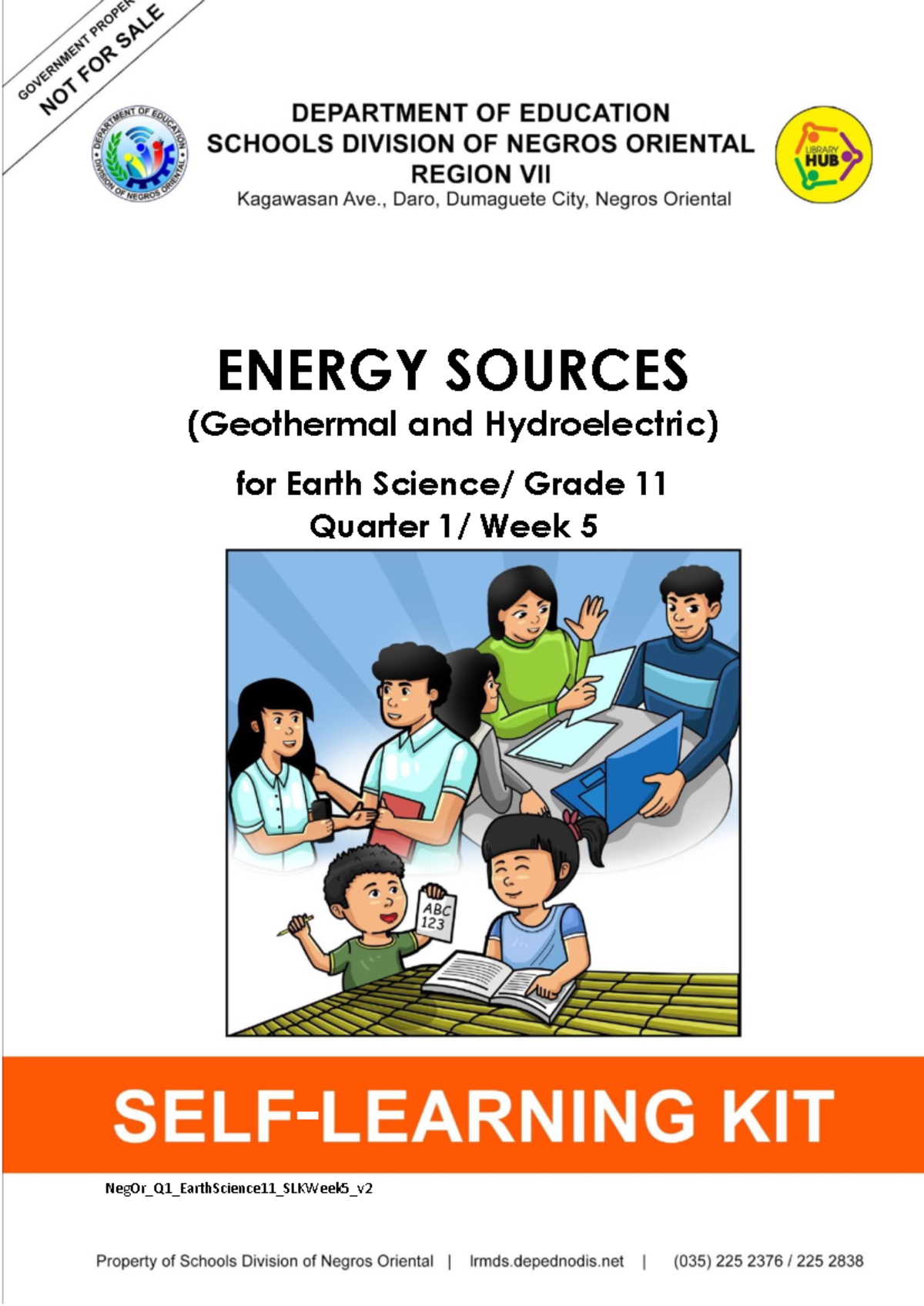 Earth-Science-Q1-Week-5 v - ENERGY SOURCES (Geothermal and ...