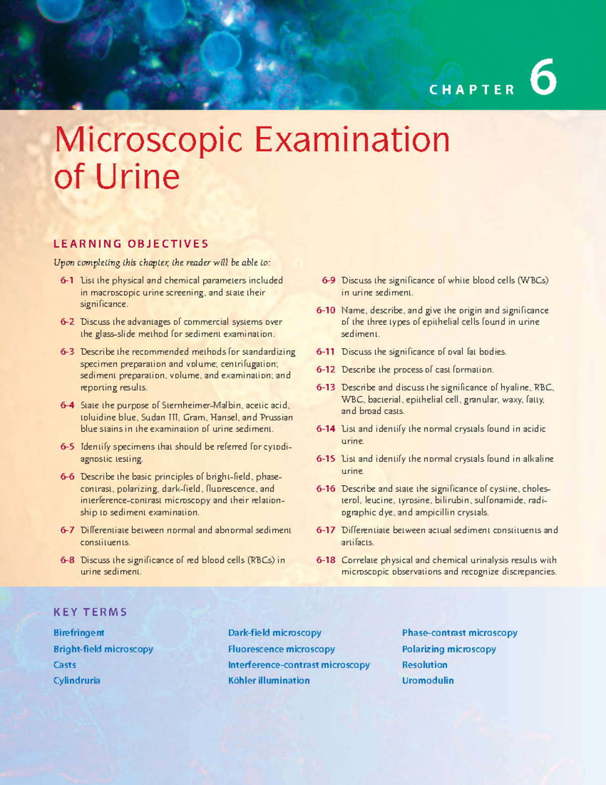 AUBF CHAP 6 - Microscopic Examination of Urine: Key Concepts and ...