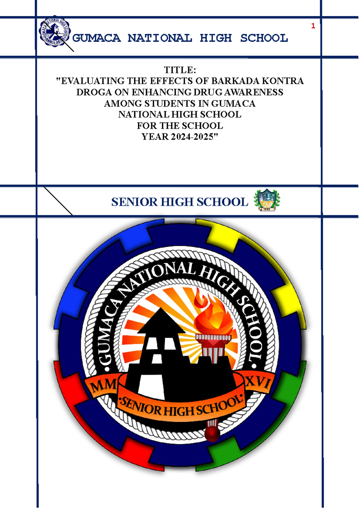 PR2-with-logo - PR2-with-logo.docx - GUMACA NATIONAL HIGH SCHOOL TITLE ...