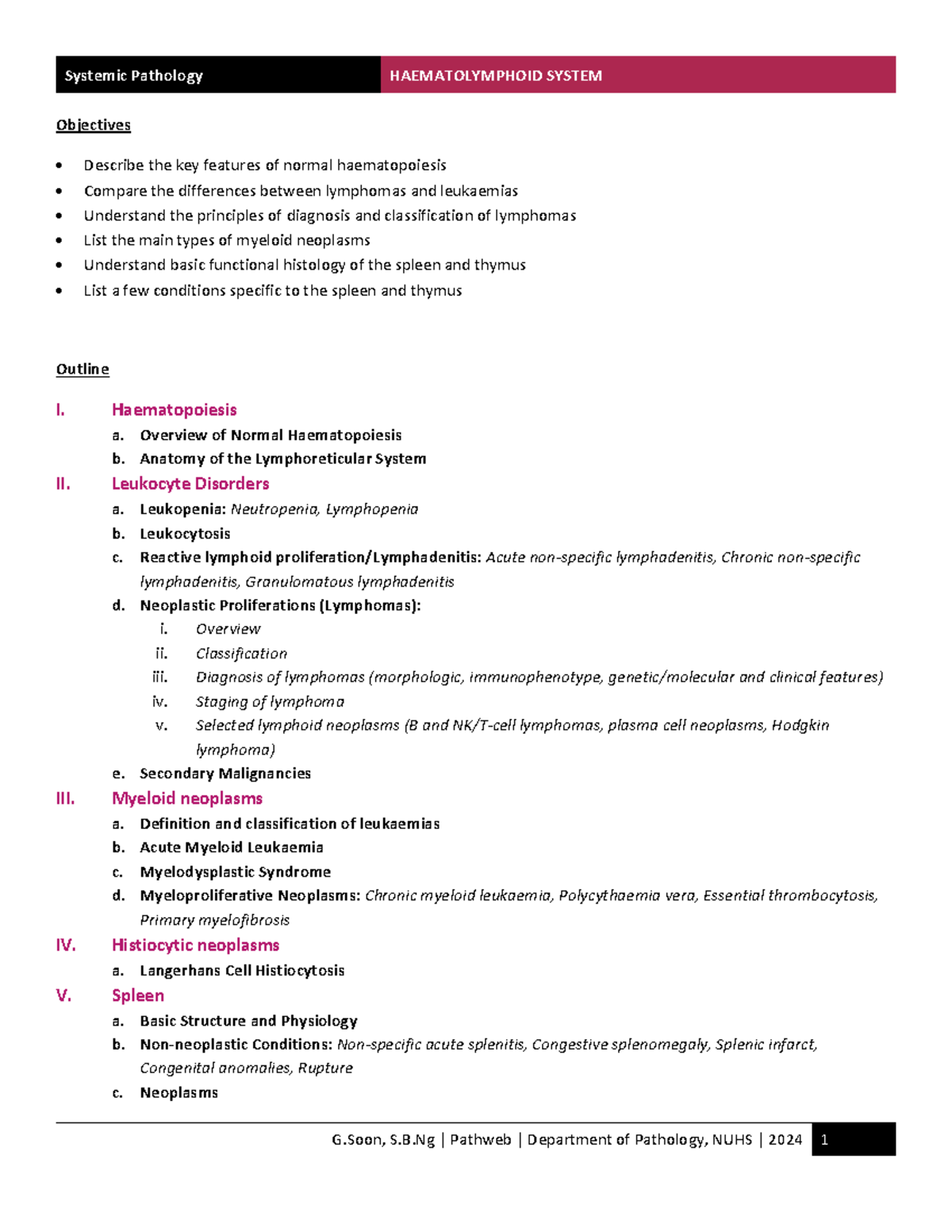 WBC - Hematopoiesis and Leukocyte Disorders Overview - Studocu