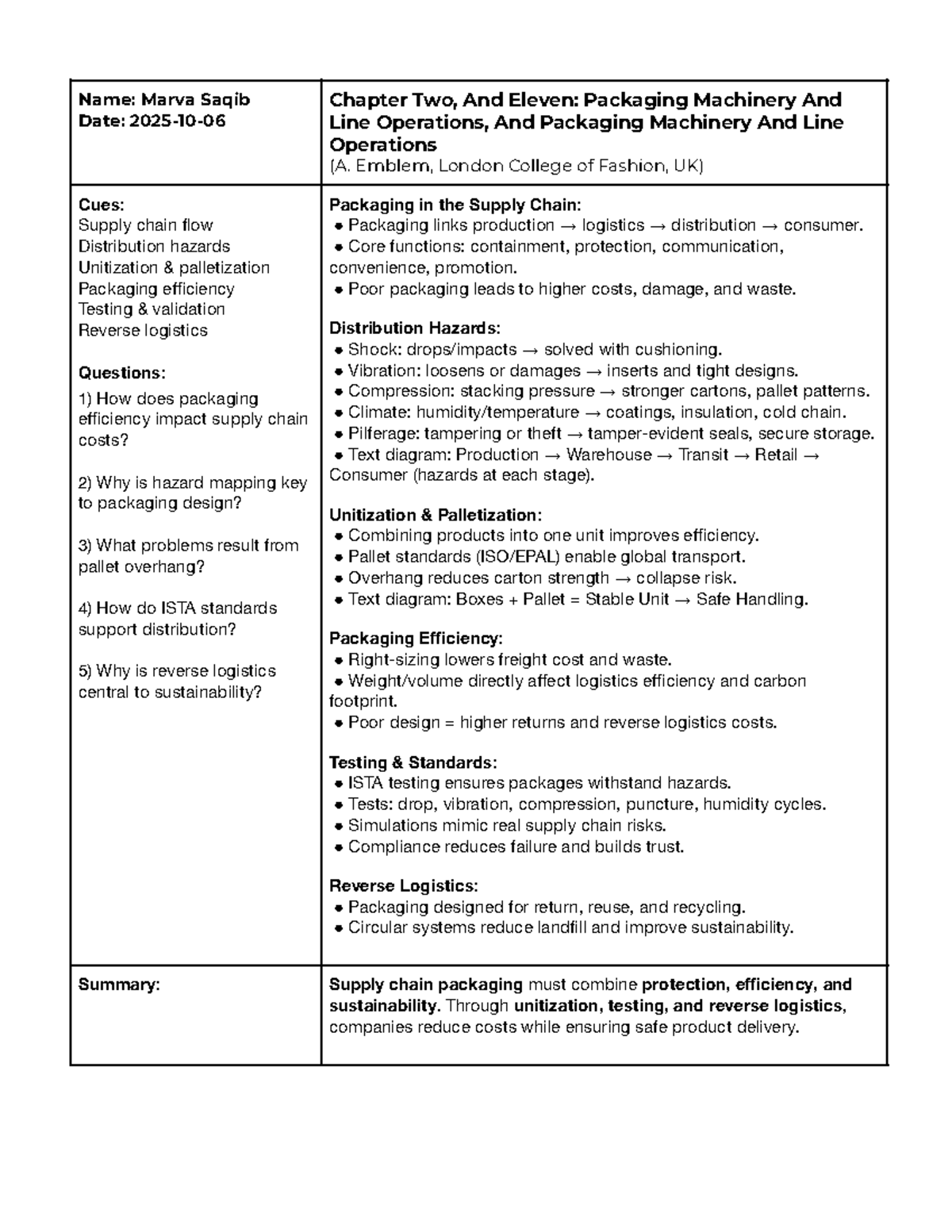 Week 9: Ch. 2 & 11 - Packaging Machinery & Line Operations Insights ...